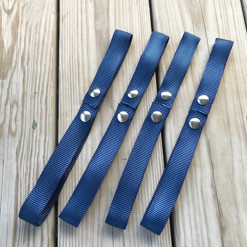 Set of 4 Boat Railing Straps for Holding Dock Line Rope on Railing ...