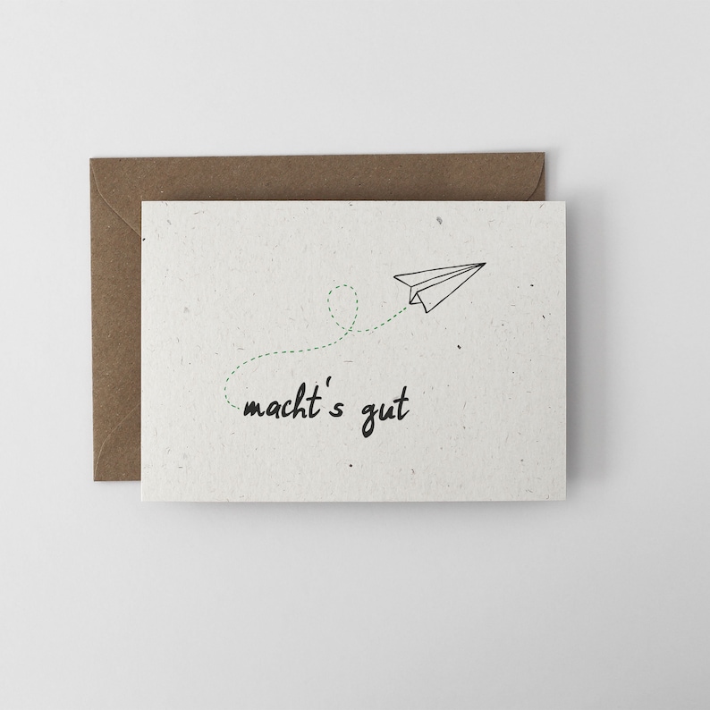 Karte zum Abschied mach's gut/macht's gut - Etsy