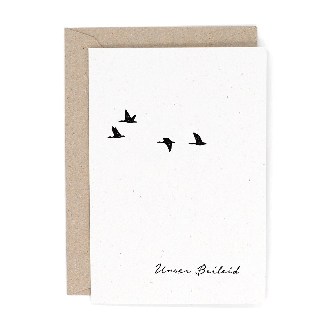 Sympathy Card Birds Funeral Card Condolence Card with deep | Etsy