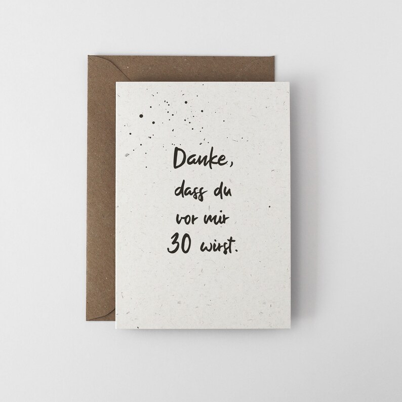 Geburtstagskarte zum 30. Geburtstag Danke dass du vor - Etsy