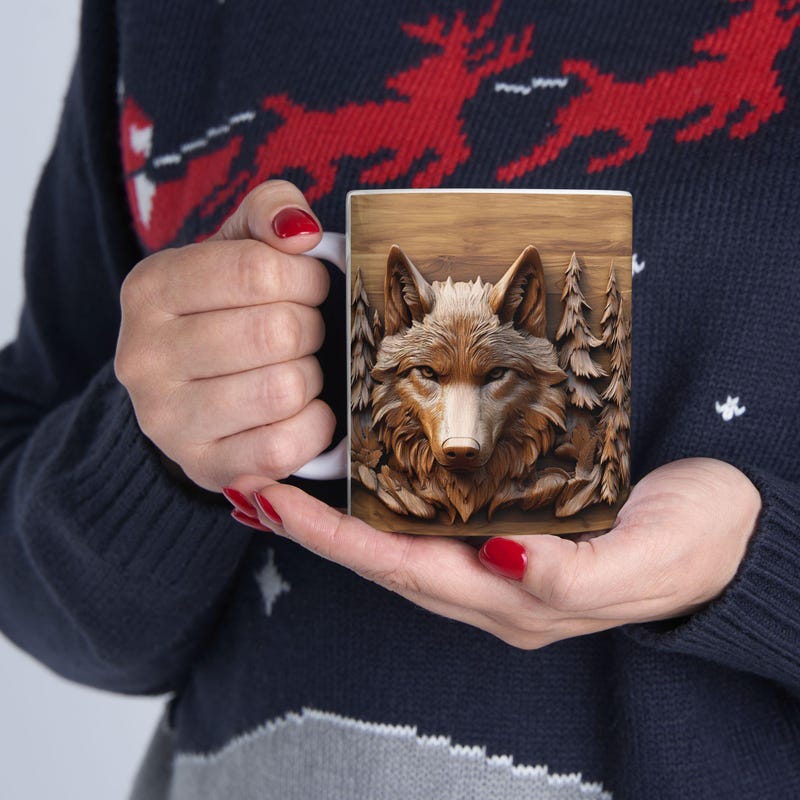 Ceramic Wolf Head - Etsy