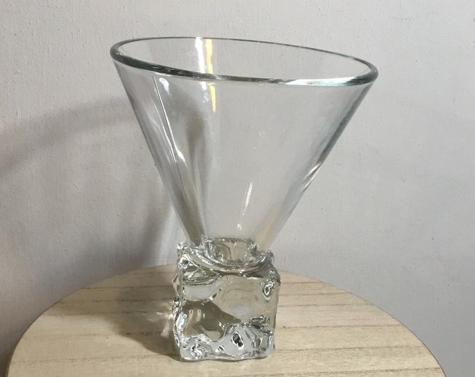 Vintage Di Saronno Melting Ice Cube Base Martini Glass - Etsy