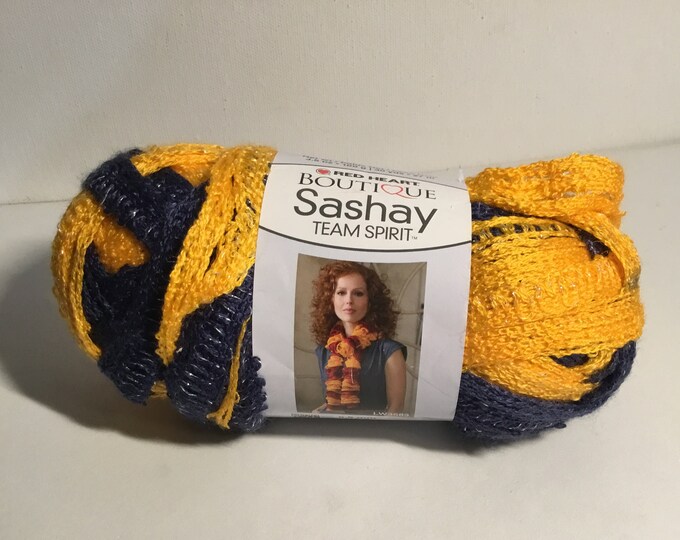 Red Heart Vintage Boutique Sashay Team Spirit Knit Crochet Acrylic Yarn