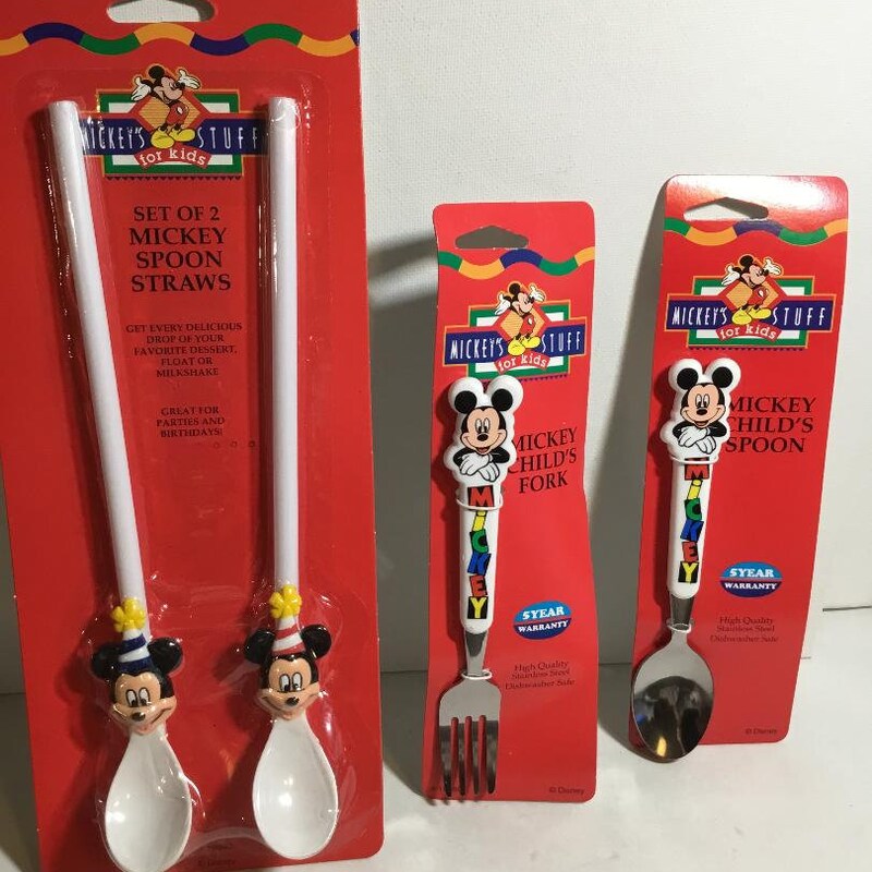 Mickey Fork and Spoon Set - Etsy