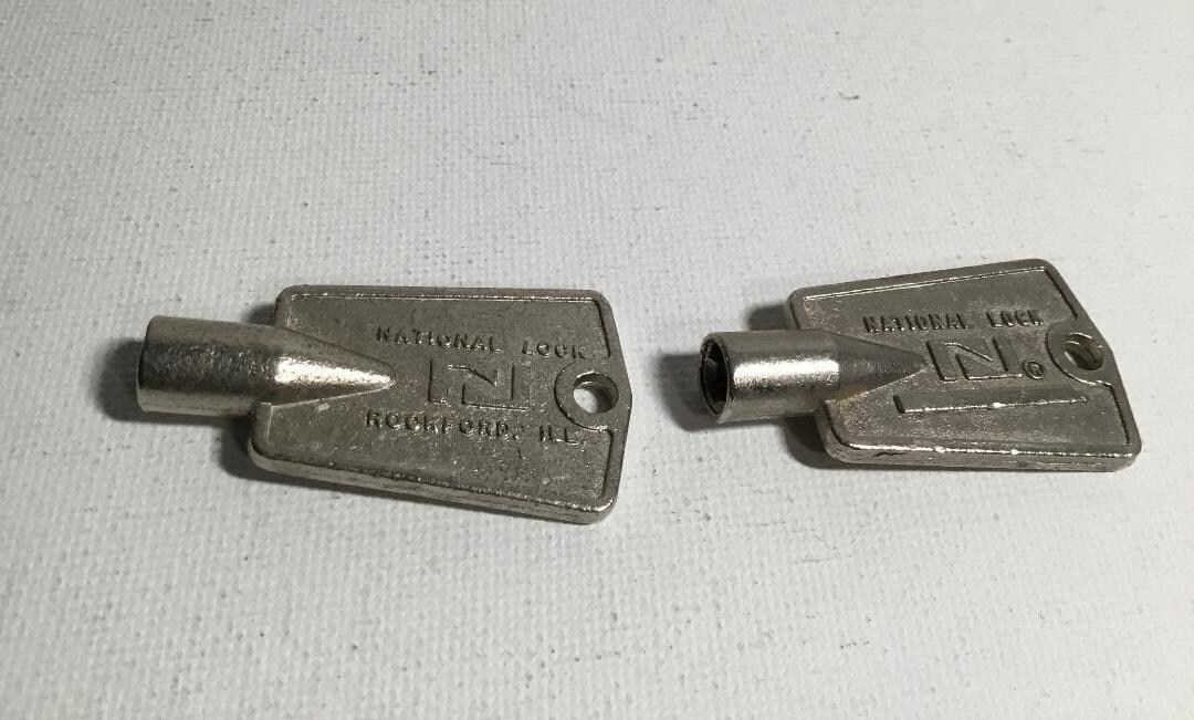 Vintage National Lock Freezer Door Keys. Freezer Deep Freeze Child ...