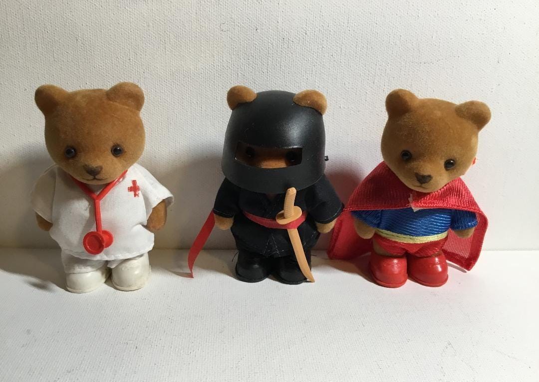 Vintage Bear in in Mind Showcase Series, Doctor Flocked Bear, Super ...