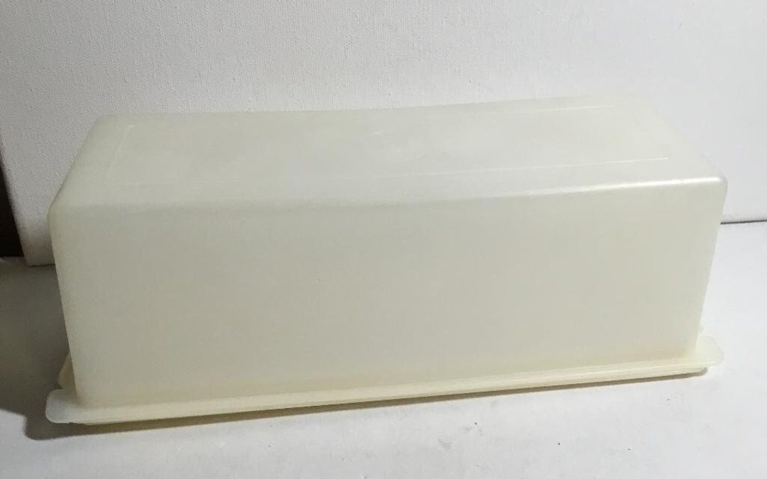 Vintage Tupperware Block 2 Pound Cheese, Butter, Bread Container ...