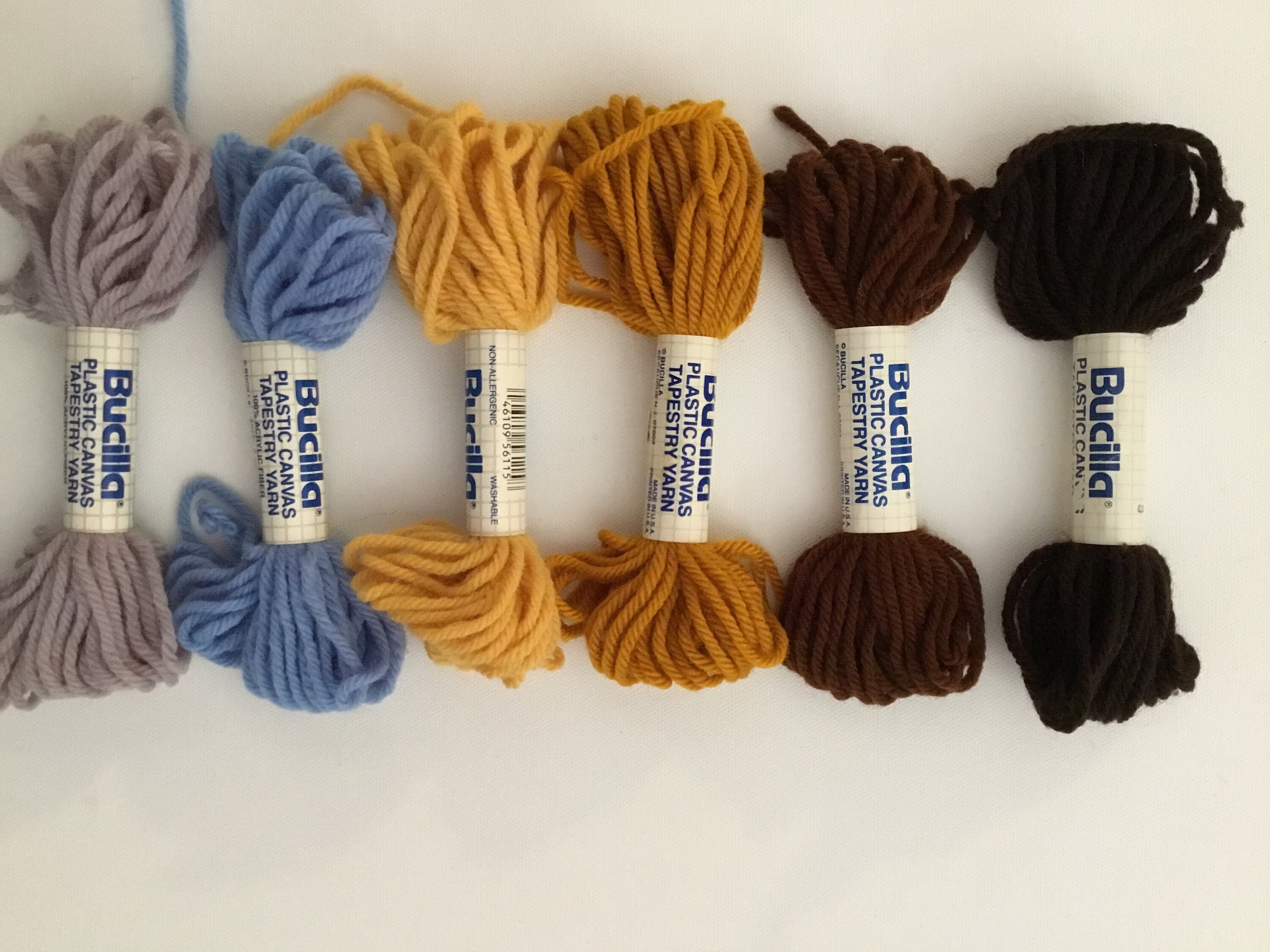 Vintage Bucilla Tapestry Yarn Plastic Canvas, Needlepoint Crewel ...