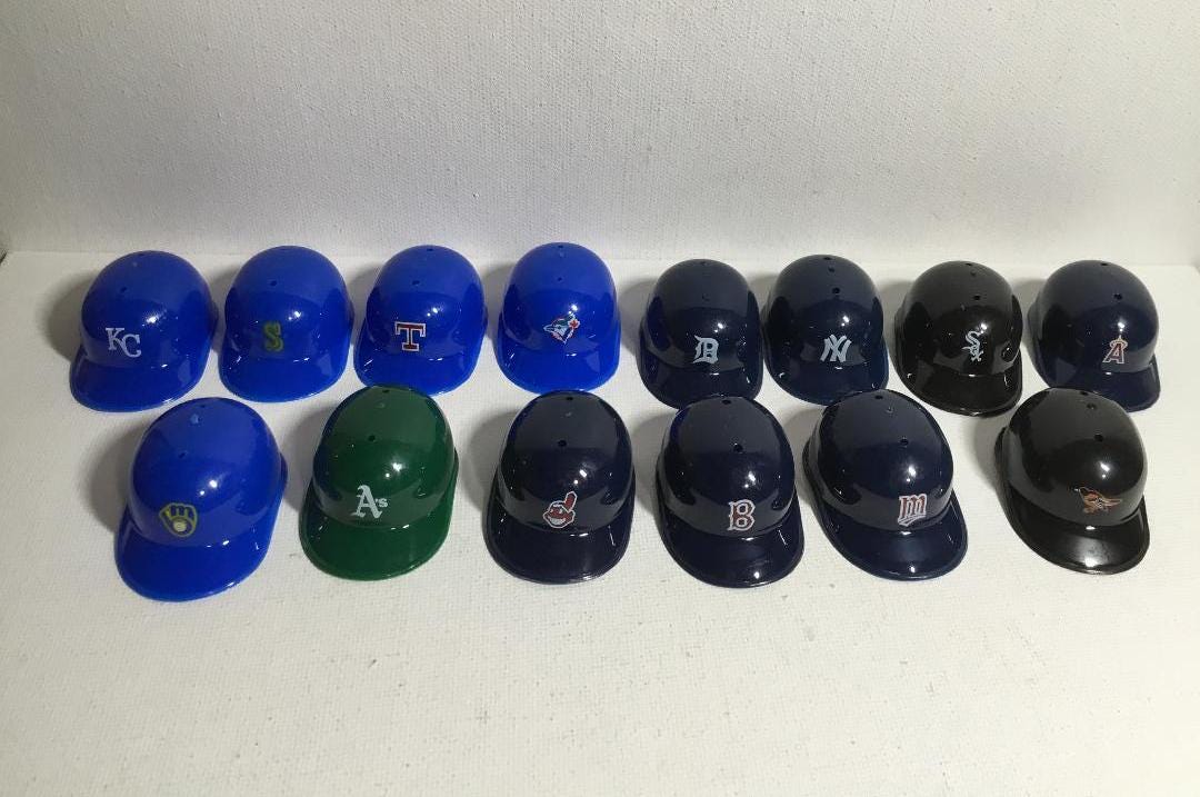 Vintage Laich Mini MLB Major League Baseball Batting Helmets. Plastic ...