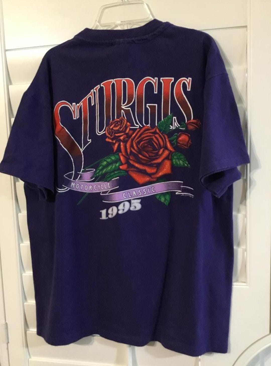 Vintage Sturgis Harley Davidson Motorcycle Rally Purple T Shirt. Iconic ...