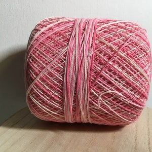 Vintage Pink Variegated Crochet Thread - Etsy