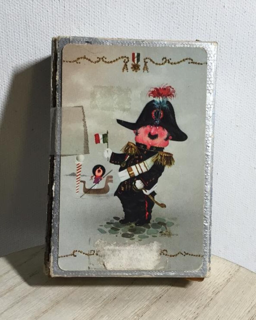 Vintage Napoleon Italian Soldier Gondola Deck of Playing Cards - 1950's ...