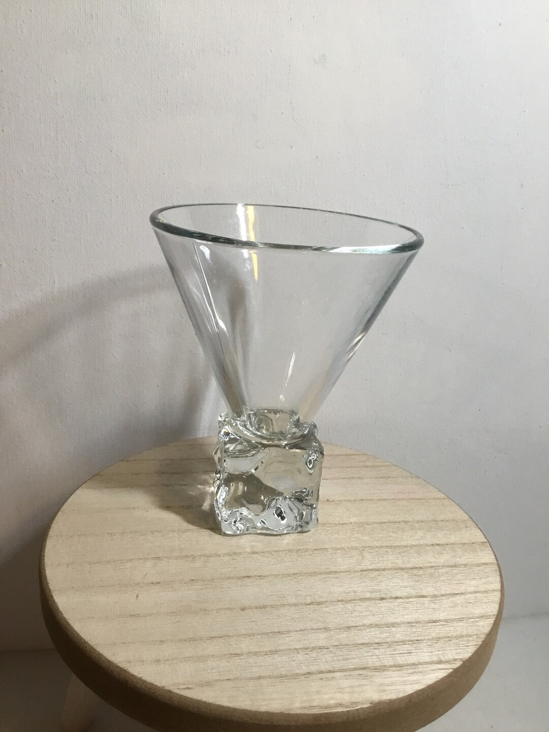 Vintage Di Saronno Melting Ice Cube Base Martini Glass - Etsy