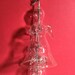 Vintage Angel Nesting Bells. Three Clear Glass Praying Angel Bells W ...