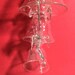 Vintage Angel Nesting Bells. Three Clear Glass Praying Angel Bells W ...