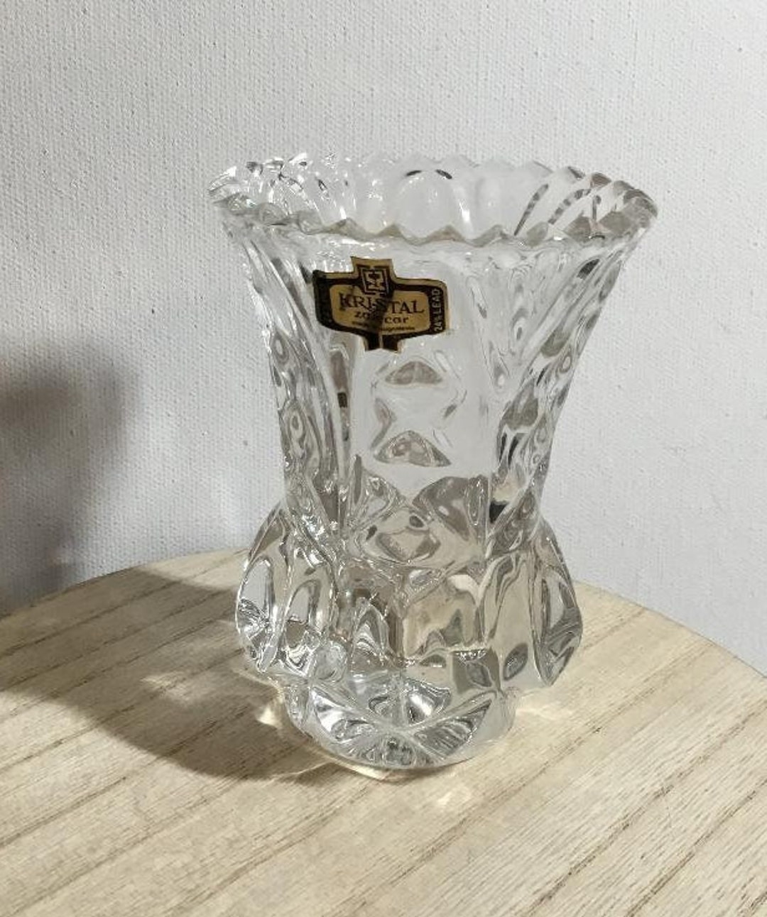 Vintage Kristal Zajecar of Yugoslavia Bud Vase Toothpick Holder, 24 % ...