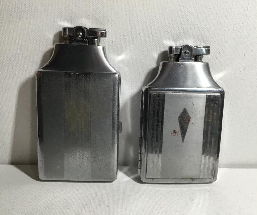 Vintage Ronson Lighter Mastercase, Cigarette Lighter & Case Combination ...