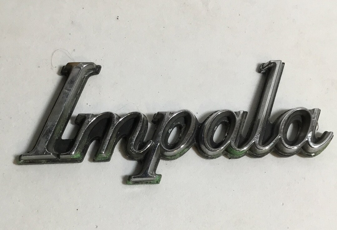 Vintage Chevrolet Impala Script Badge/emblem - Etsy