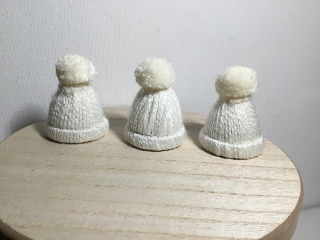 Snowman Knitted Miniature Caps, Winter Caps, Stocking Caps - Etsy