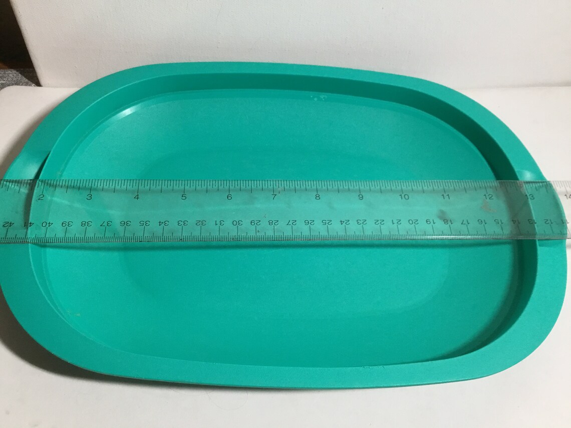Vintage Tupperware Legacy Aqua/teal Oval Serving Platter Only - Etsy
