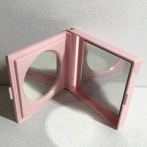 Vintage Mary Kay Cosmetics Pink Compact Travel Mirror With Tapestry ...