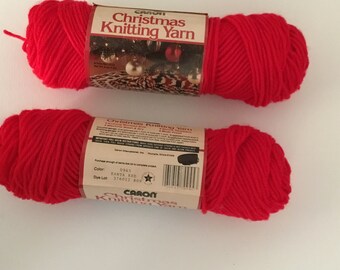 Christmas Red Yarn | Etsy