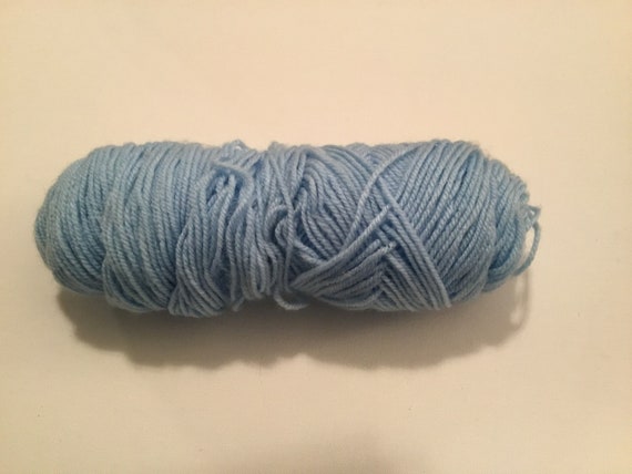 Destash Baby Blue 100% Acrylic Yarn. Knit Crochet - Etsy