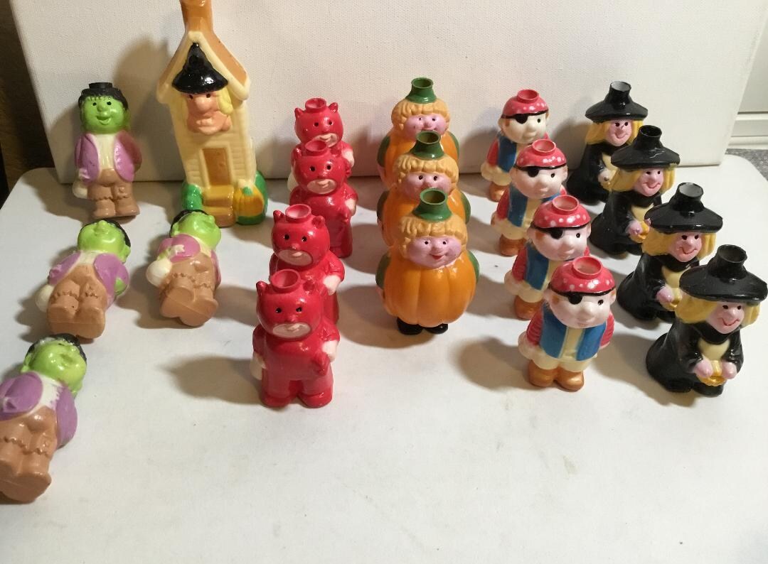 Vintage Halloween Blow Mold String Light Covers/ Replacement Light ...