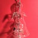 Vintage Angel Nesting Bells. Three Clear Glass Praying Angel Bells W ...