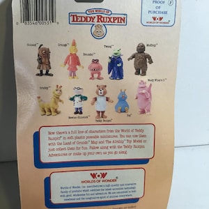 Vintage Teddy Ruxpin, the World of Teddy Ruxpin Poseable Miniatures ...