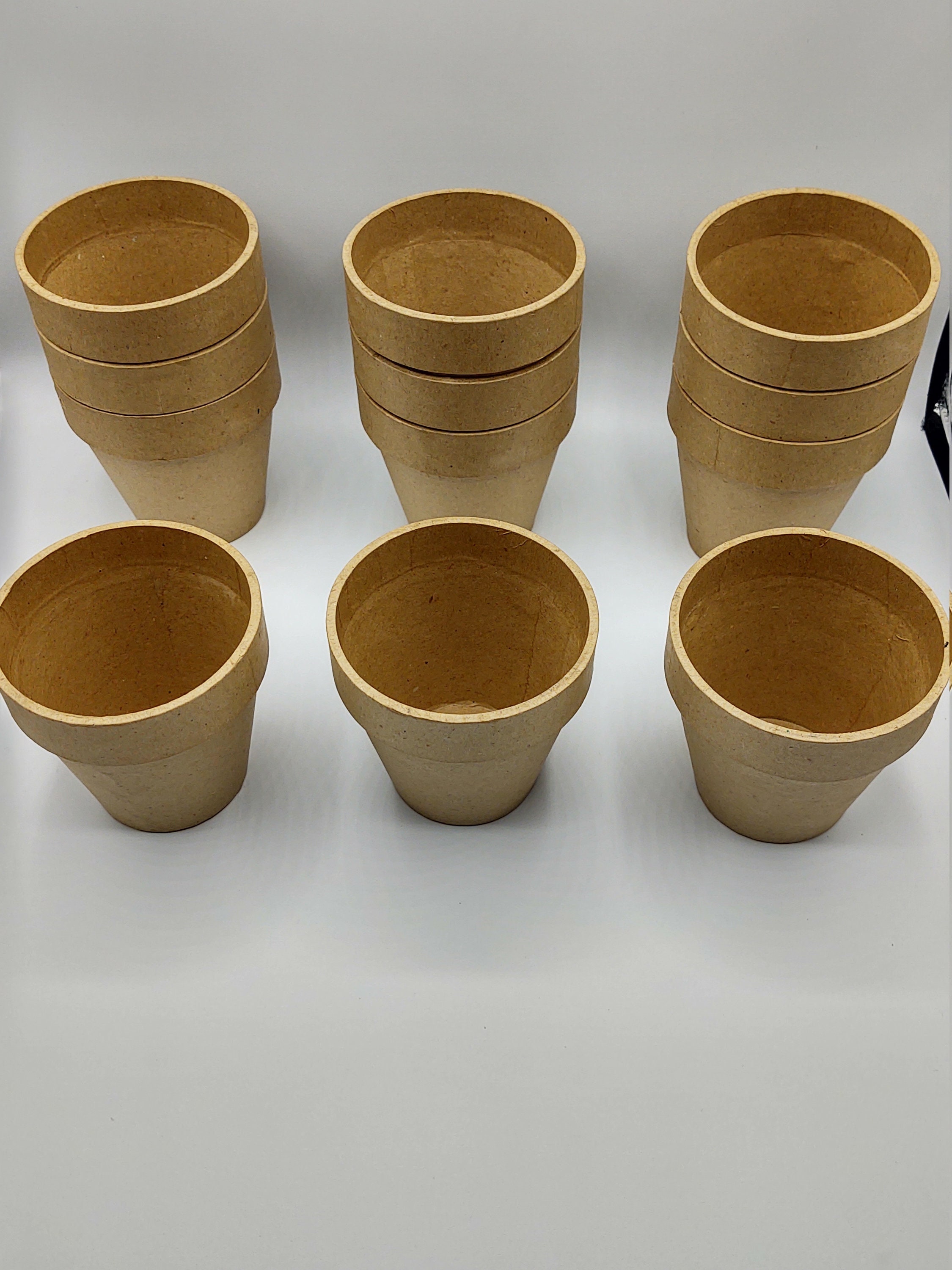 Paper Mache Clay Pots - Etsy