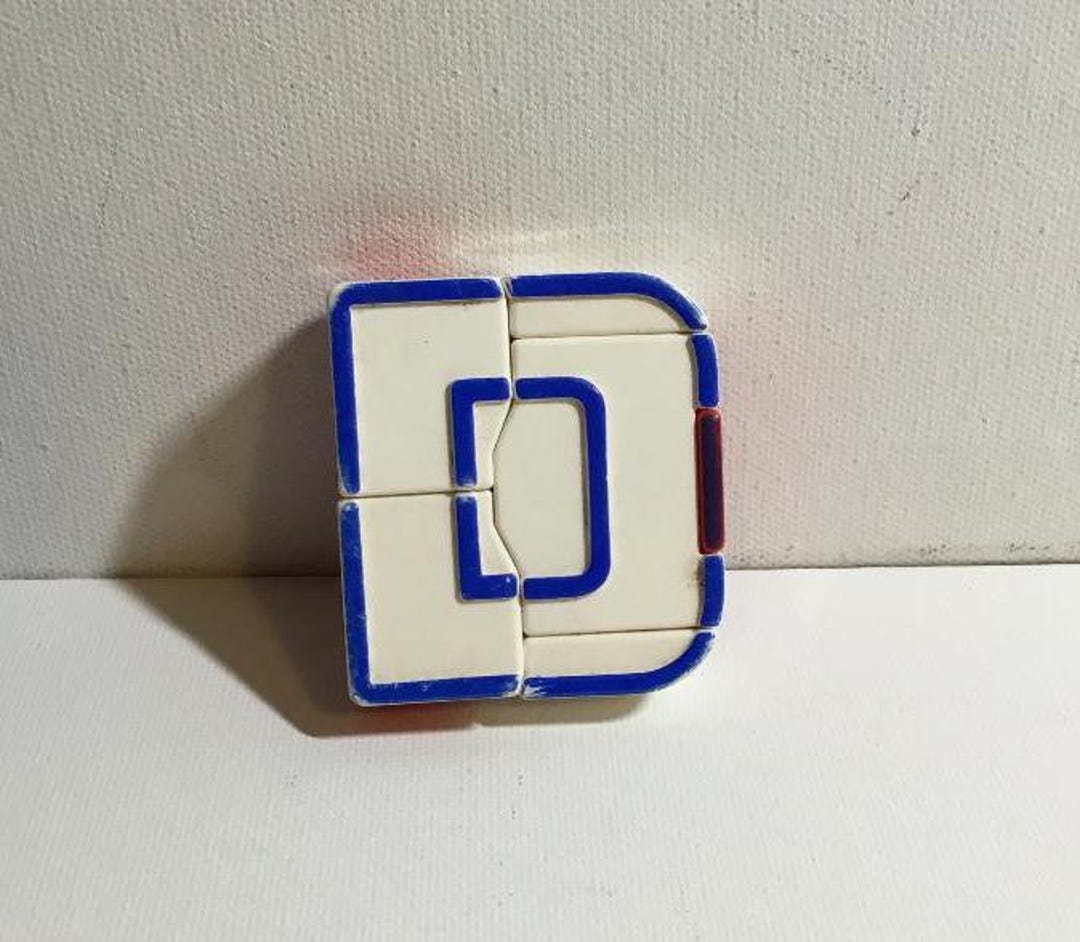Vintage Alphabet Letter d Transformers. 1985 Mattel Robot Letter d ...