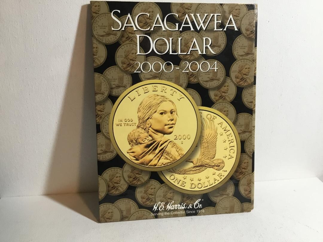 Vintage Sacagawea Dollar Collectors Coin Book Folder Album, 2000-2004 ...