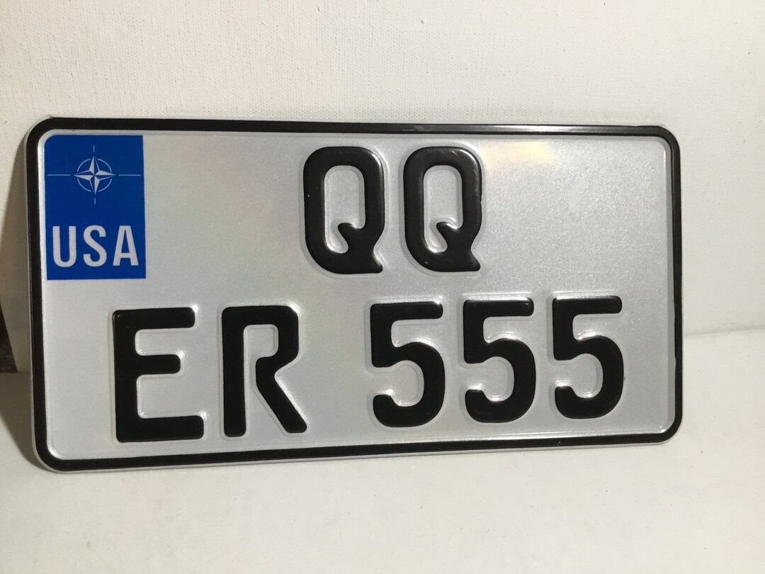 USA Military Armed Forces NATO Temporary License Plate Tag - Etsy