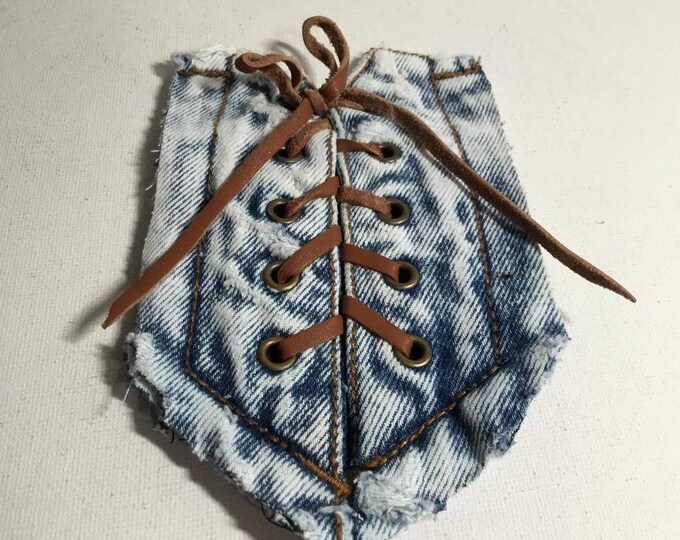 Denim Jean Scrap Laced Back Yoke. Vintage Original the Paris Express ...
