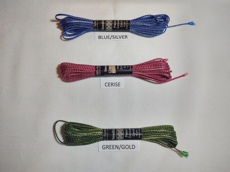 Vintage Rare Needloft Metallic Craft Cord for Plastic Canvas - Etsy Norway