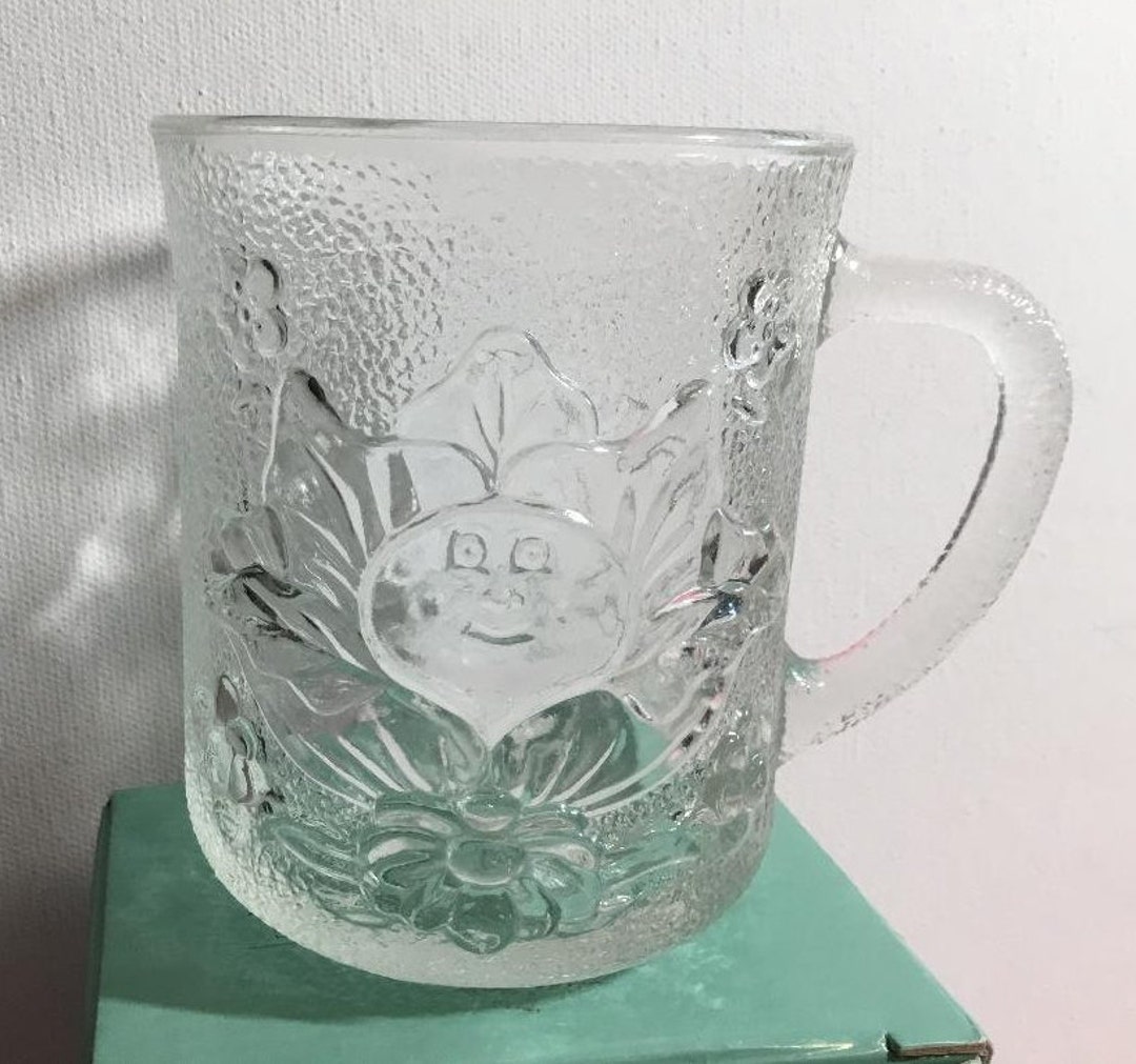 Vintage Cabbage Patch Kids Embossed Glass Coffee Mug - 1984 -OAA - Etsy
