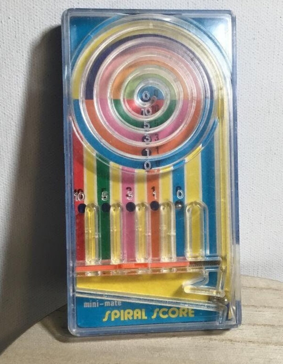 Vintage Blue Box Mini-mate Spiral Score Hand Held Pinball Game - 1976 ...