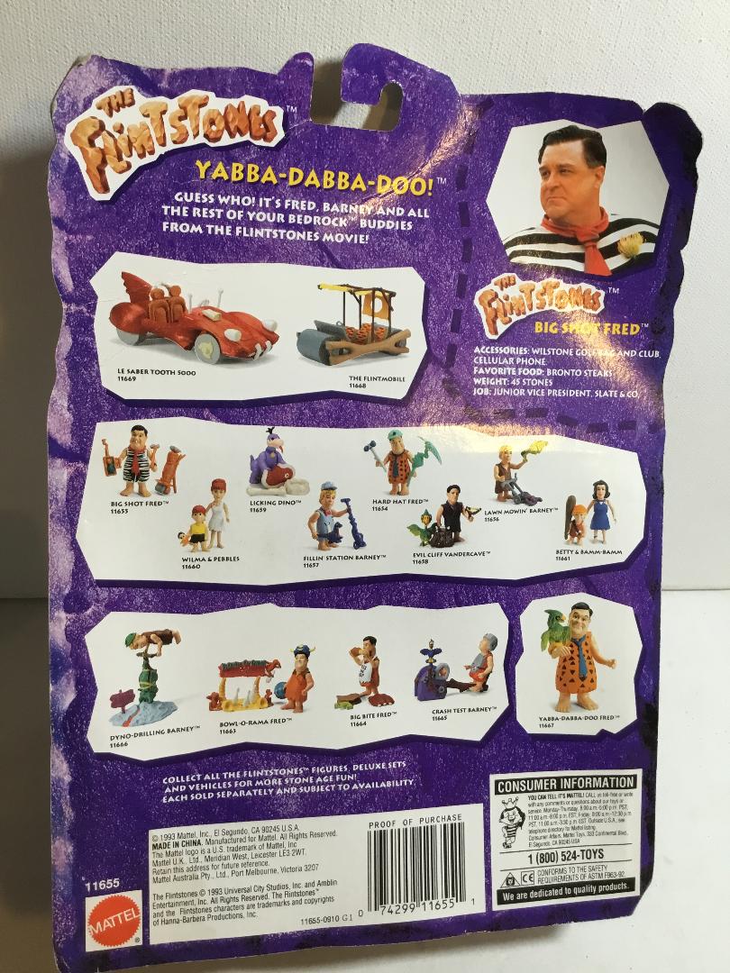 Vintage Flintstone Big Fred, A Hard Driving Dude With Attitude Action ...