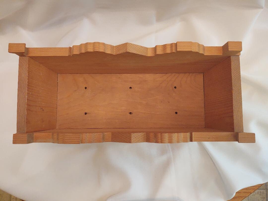 Unfinished Pine Wood Planter Box House/village Design - Etsy