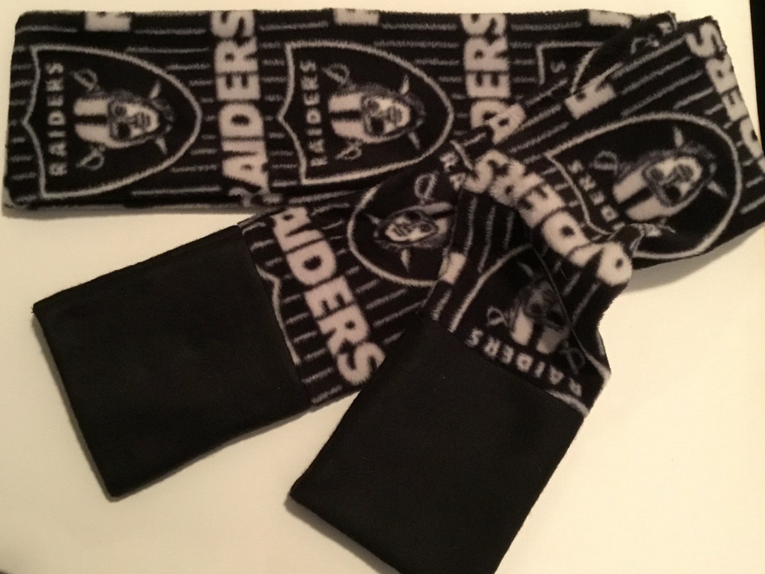Fleece Scarf, Unisex, NFL Oakland Raiders, Las Vegas Raiders ...