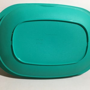 Vintage Tupperware Legacy Aqua/teal Oval Serving Platter Only #3190C - Etsy