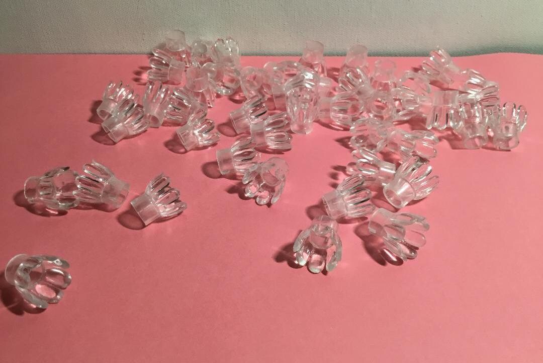 Vintage Tulip Flower Petal Clear String Light Covers. Reflective Light ...
