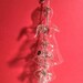 Vintage Angel Nesting Bells. Three Clear Glass Praying Angel Bells W ...