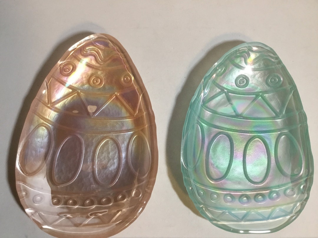 Akcam Iridescent Egg Shaped Candy Dish, Plate - Etsy