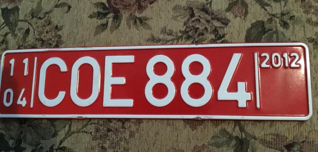 Sweden Goteborg Volvo Temporary Vehicle Registration Plates Authentic ...