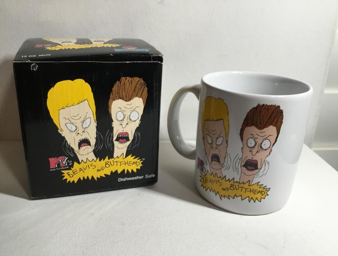 Vintage Beavis Nd Butt-head "out of Character" Coffee Mug. NEW 1993 ...