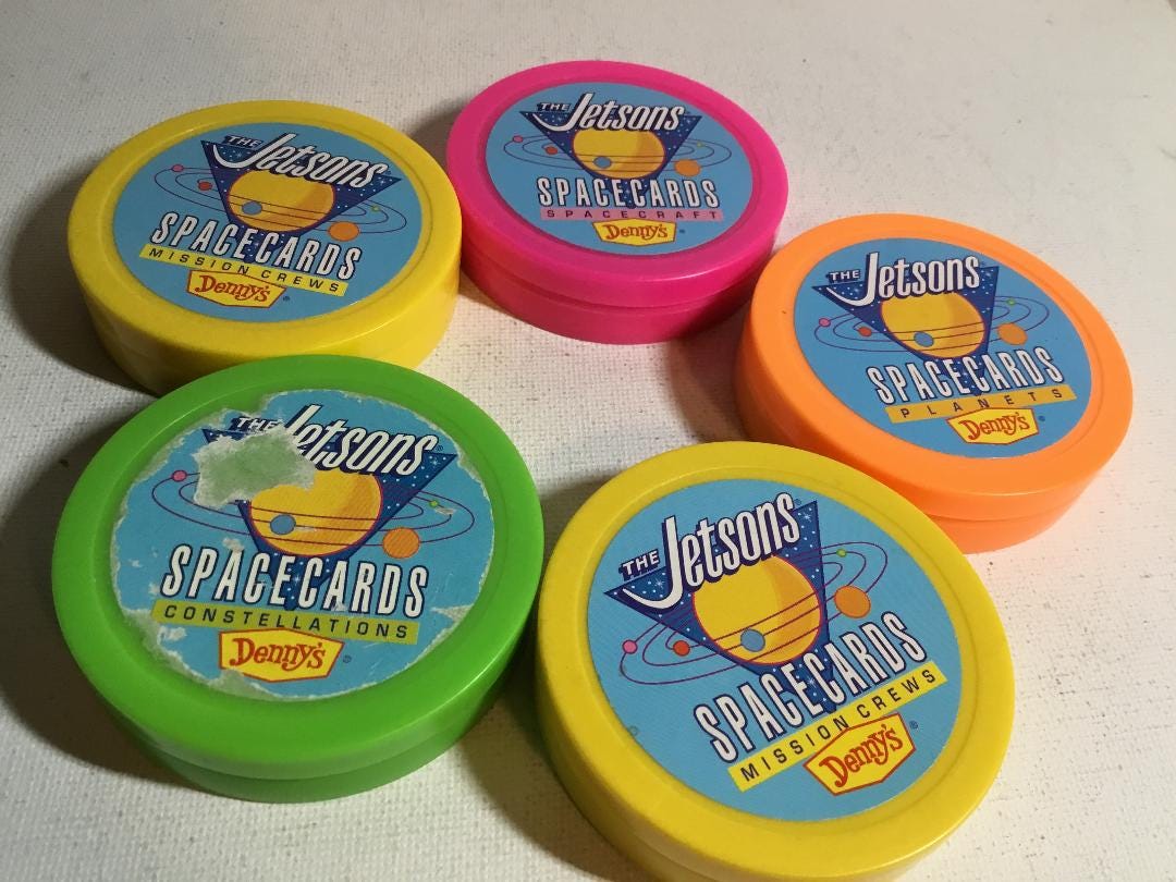 Vintage the Jetson's Space Cards. Denny's Restaurant Promotional Kid's ...