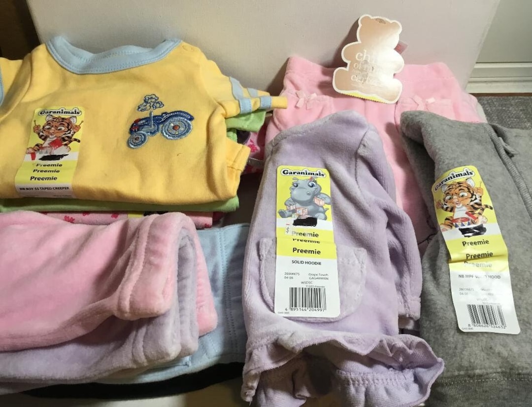 Garanimals Preemie Baby Clothes, Vintage Carter's Preemie Baby Clothes ...