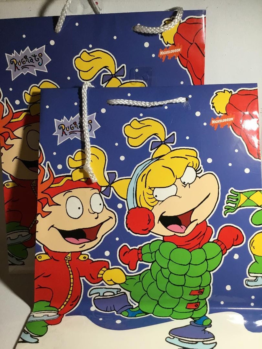 Vintage Rugrats Nickelodeon NEW Gift Bags. 1999 Rugrats Winter Themed ...
